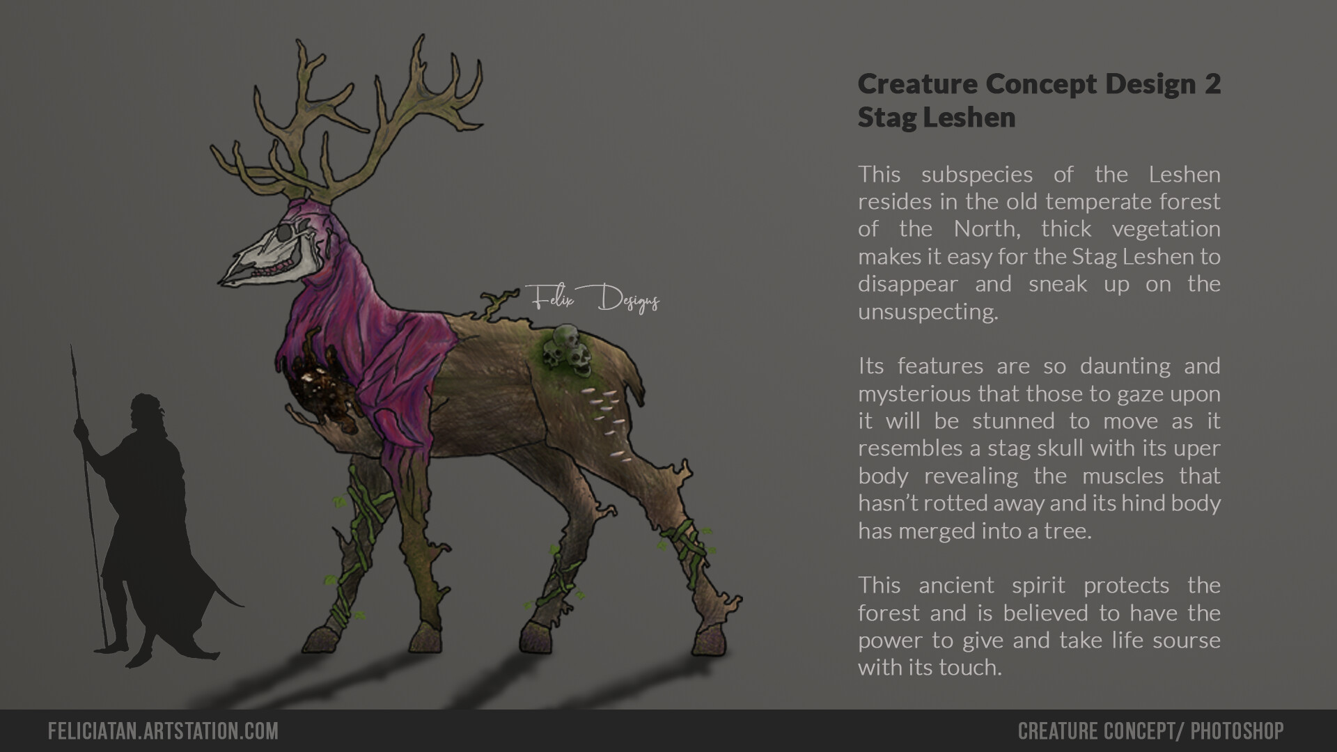 FELICIA TAN - Leshen - Creature Concept