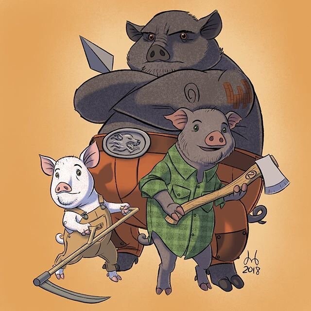 ArtStation - The Three Pigs