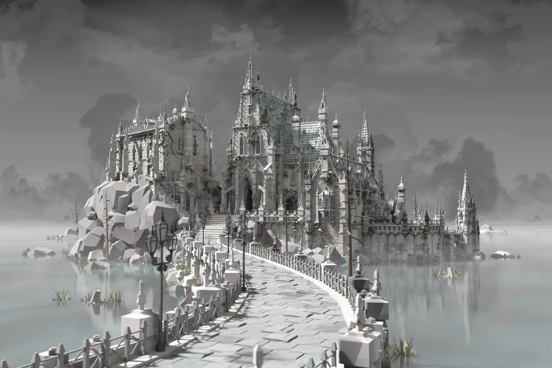 ArtStation - The fall of the house Usher