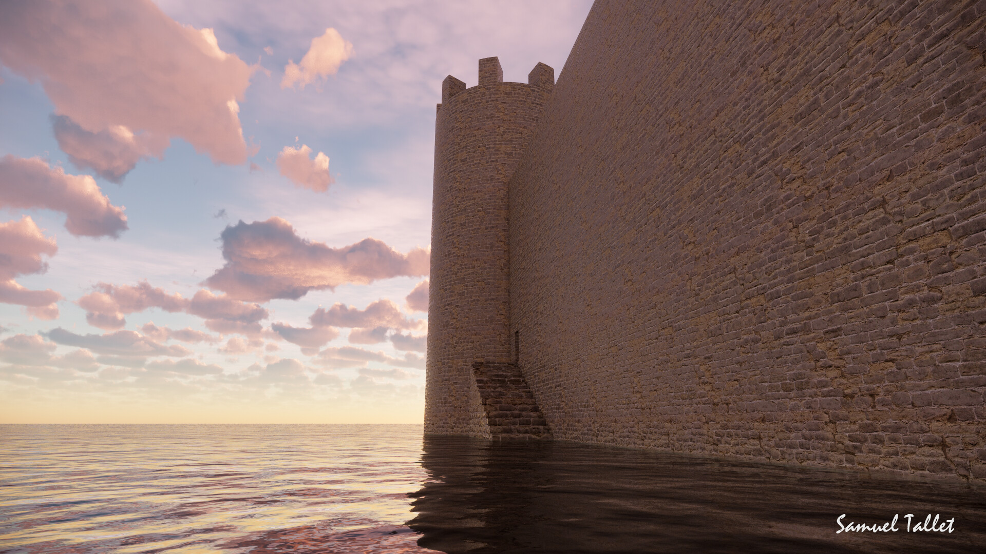 ArtStation - Un château sur la mer