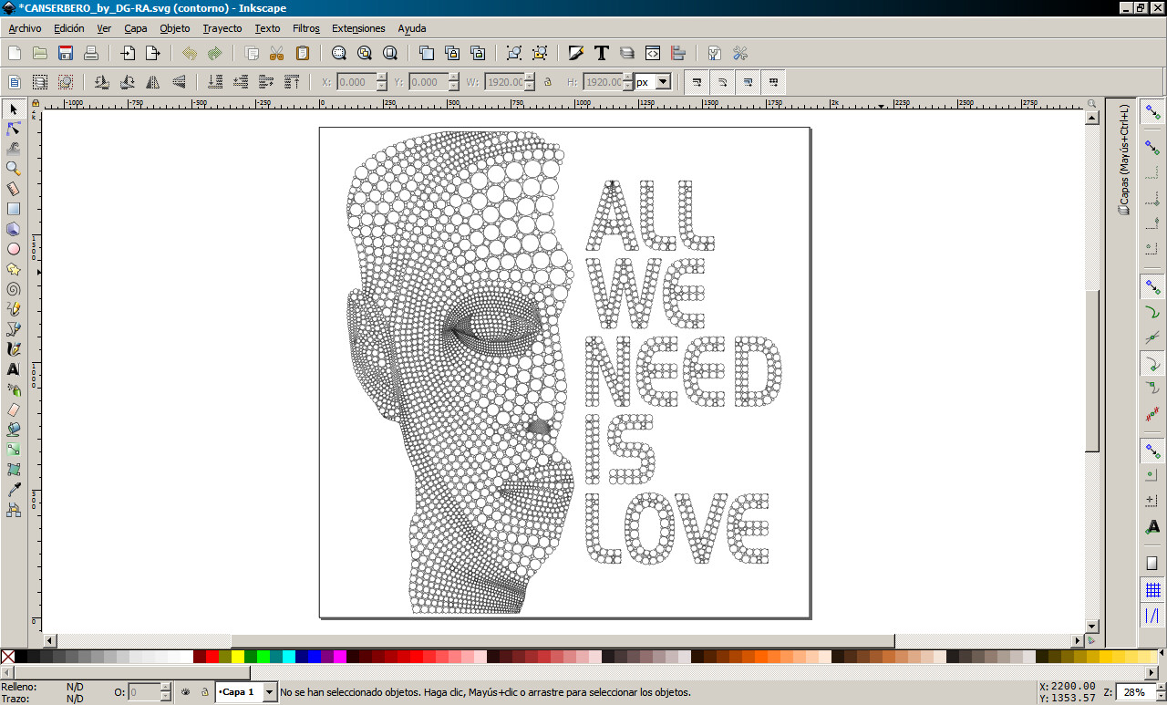 Rafael Javier - CANSERBERO - Digital Circlism - Vector