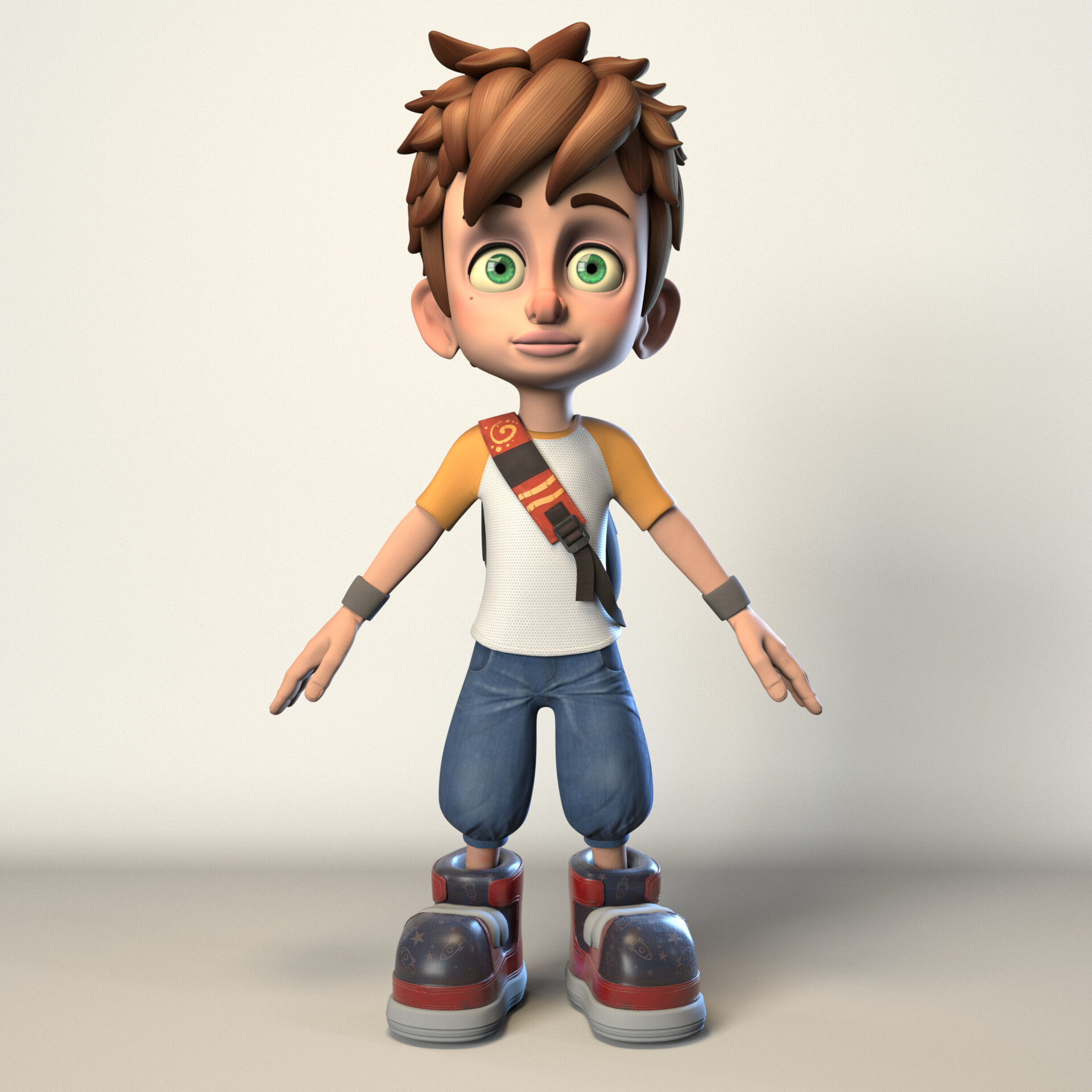 ArtStation - Cute schoolboy