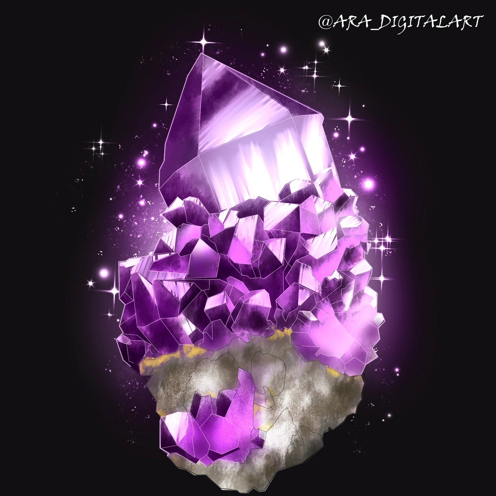 ArtStation - Amethyst gemmstone