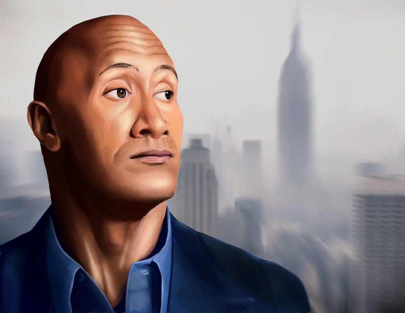ArtStation - Dwayne Johnson