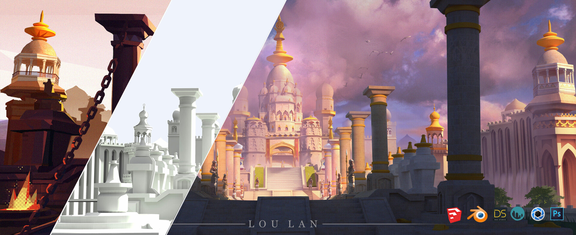 ArtStation - LOU LAN PALACE