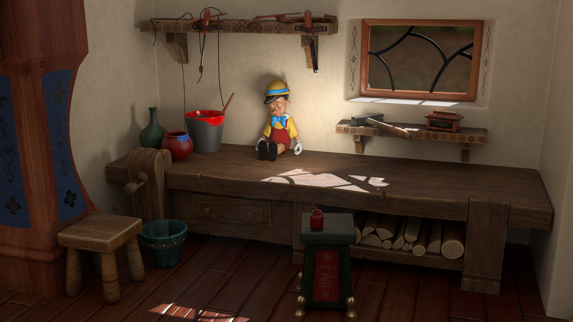 ArtStation - Pinocchio & Geppetto's house