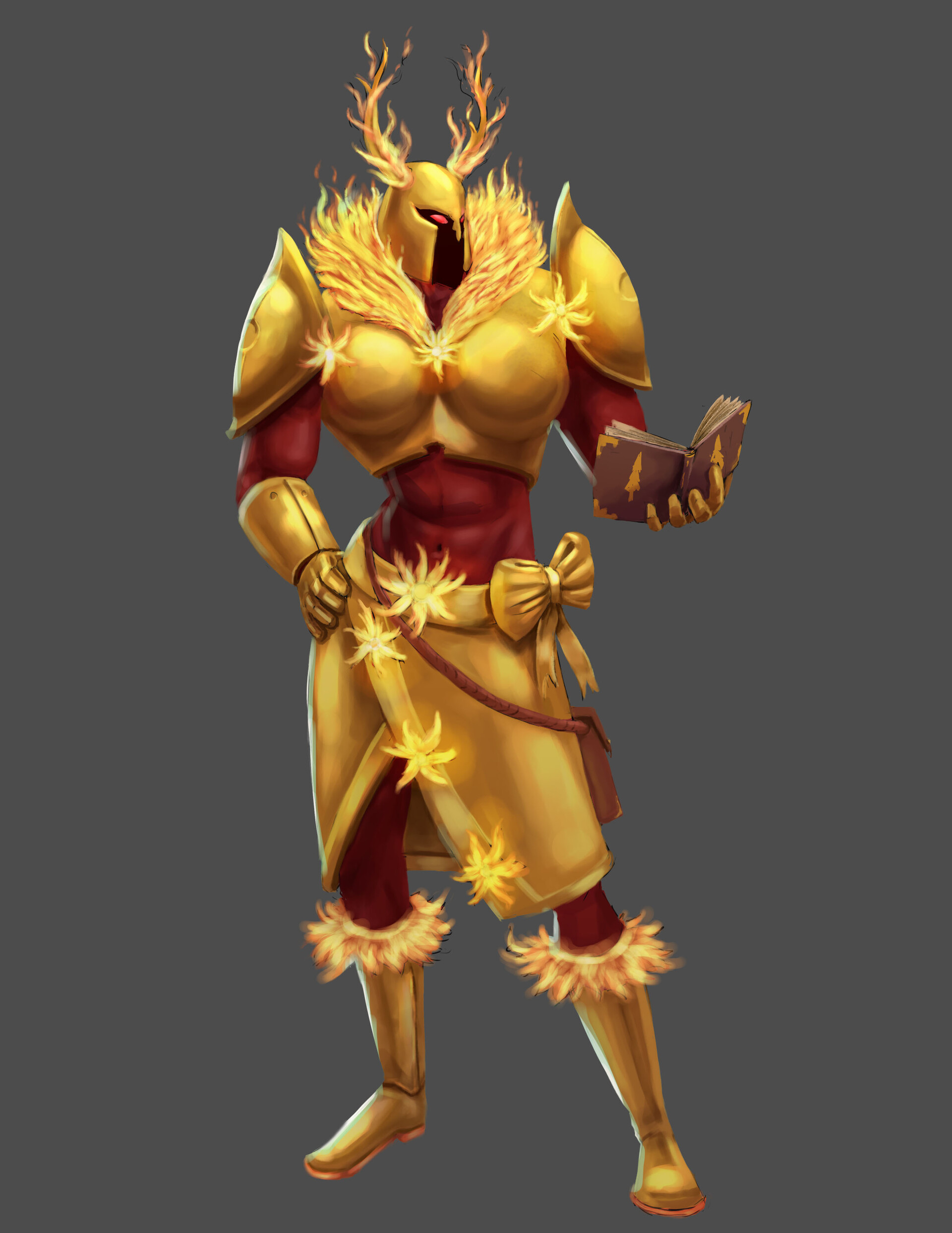 ArtStation - Christmas Fire Goddess