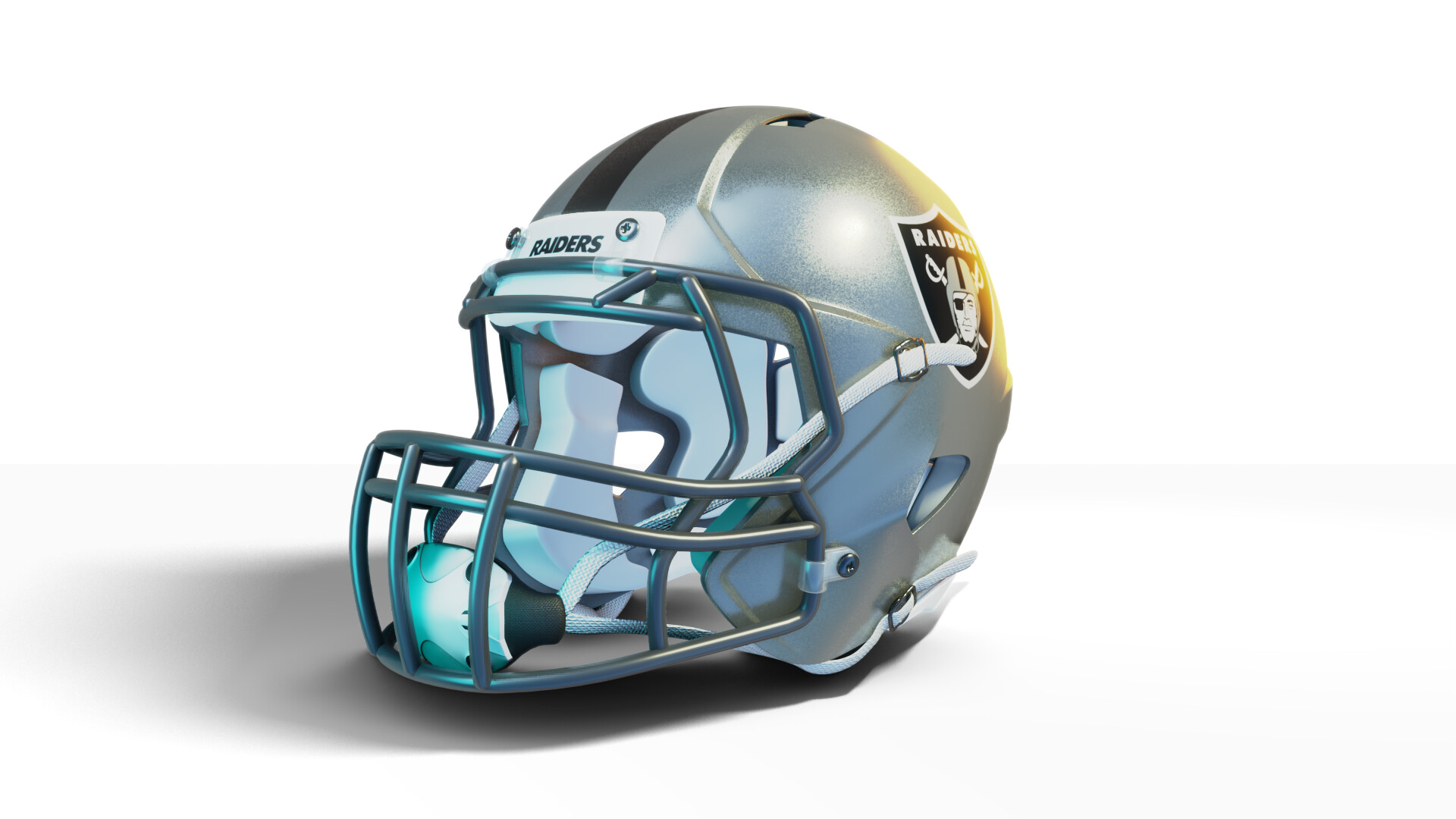 Football Helmet Back View