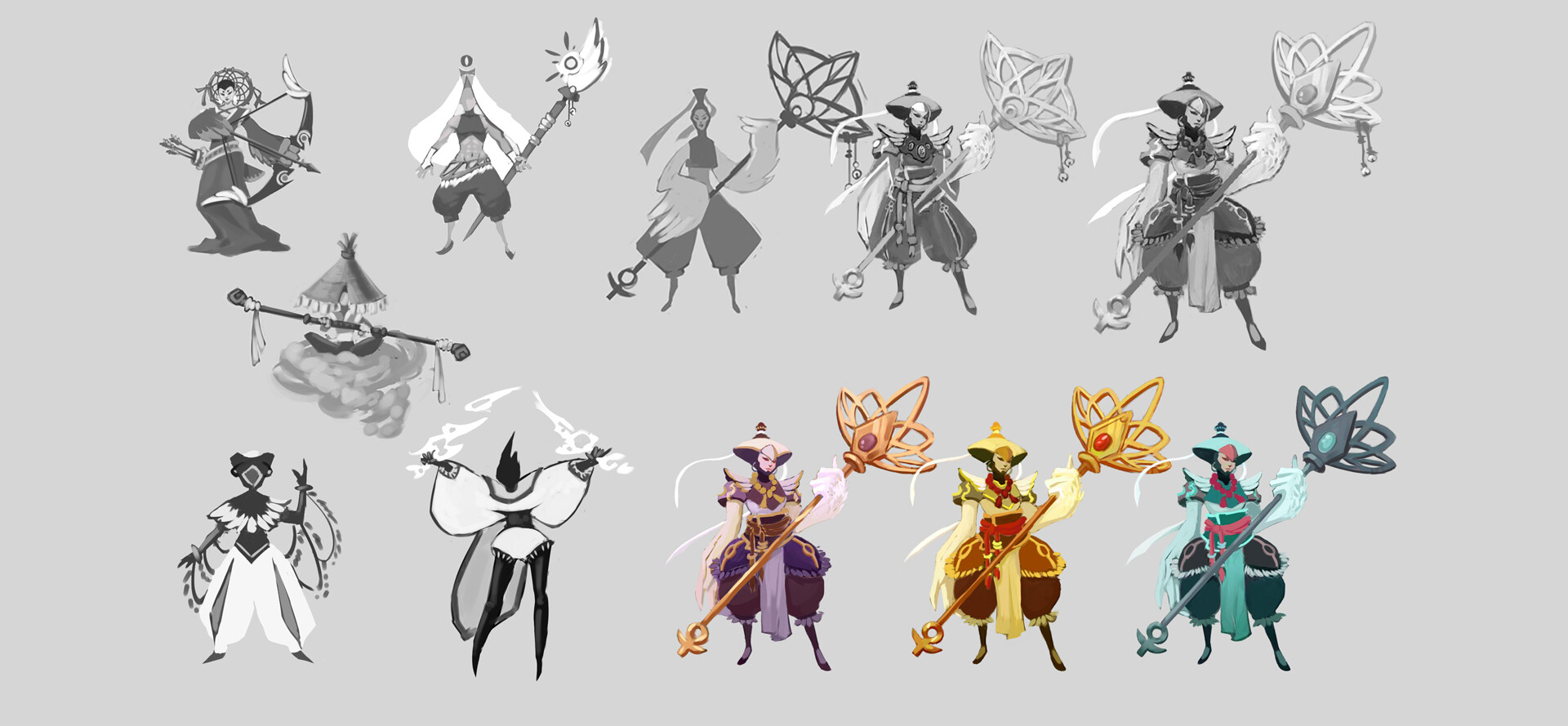 Anastasia Mochalova - Air Mage Character Concept Art