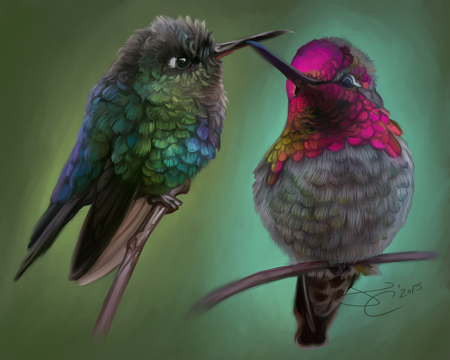 ArtStation - Hummingbirds Study