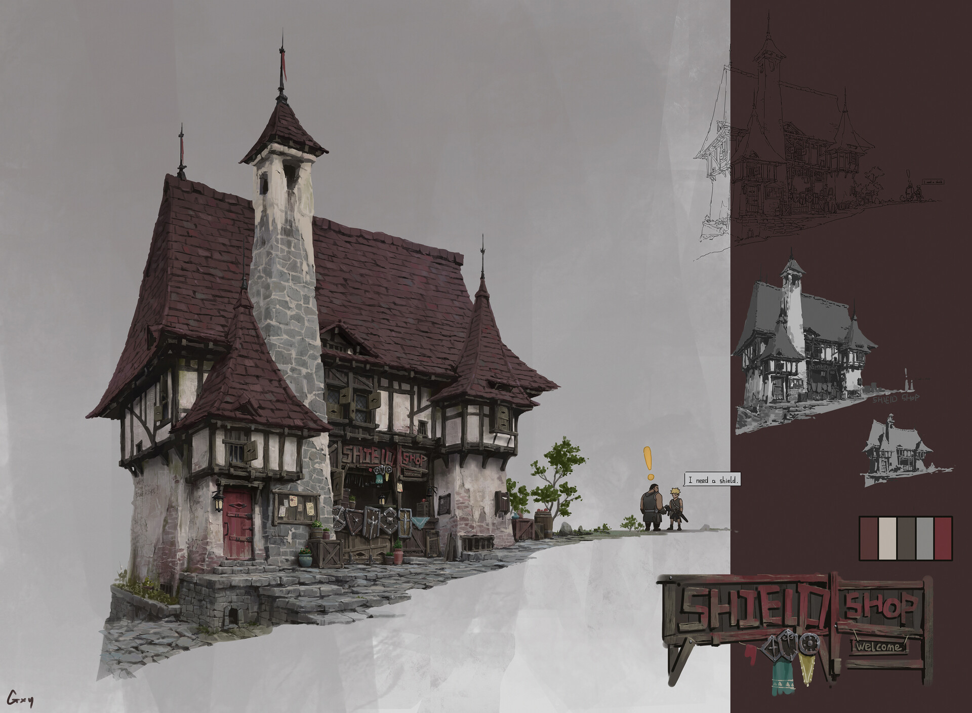 ArtStation - 《SHIELD SHOP》