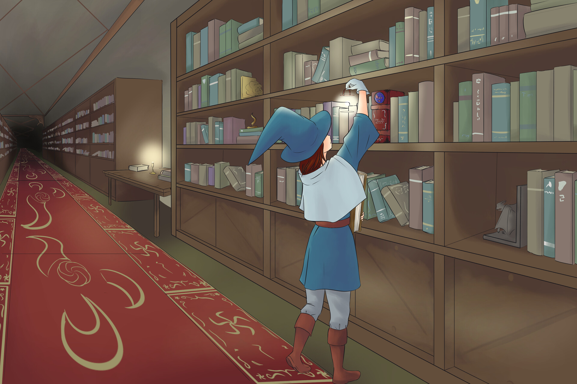 ArtStation - Night at the Library