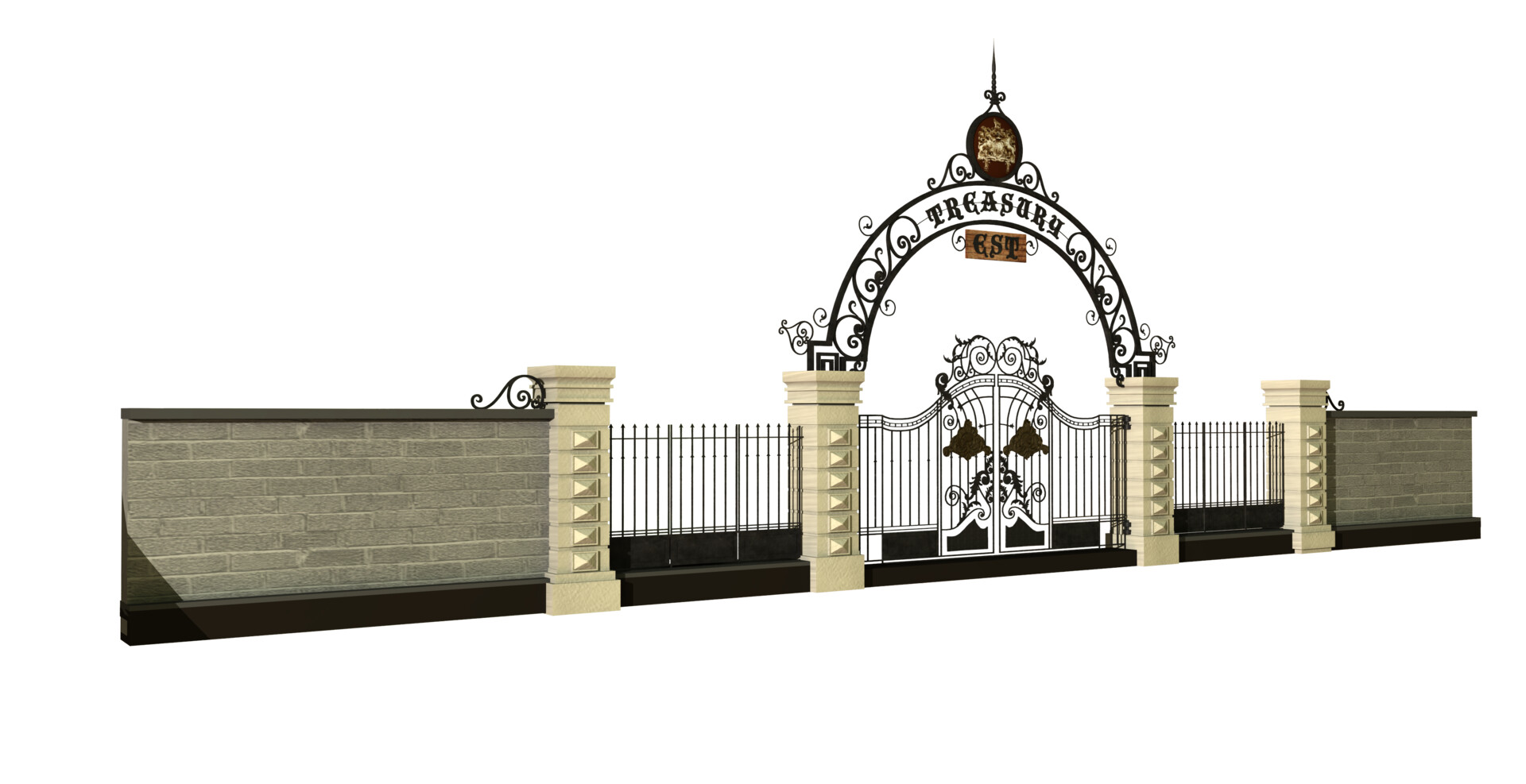 3D Artist Prabakar - East india company gate model