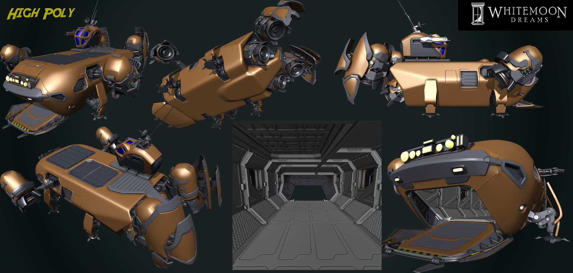 ArtStation - WIP Ship (Game Asset, Hard Surface)