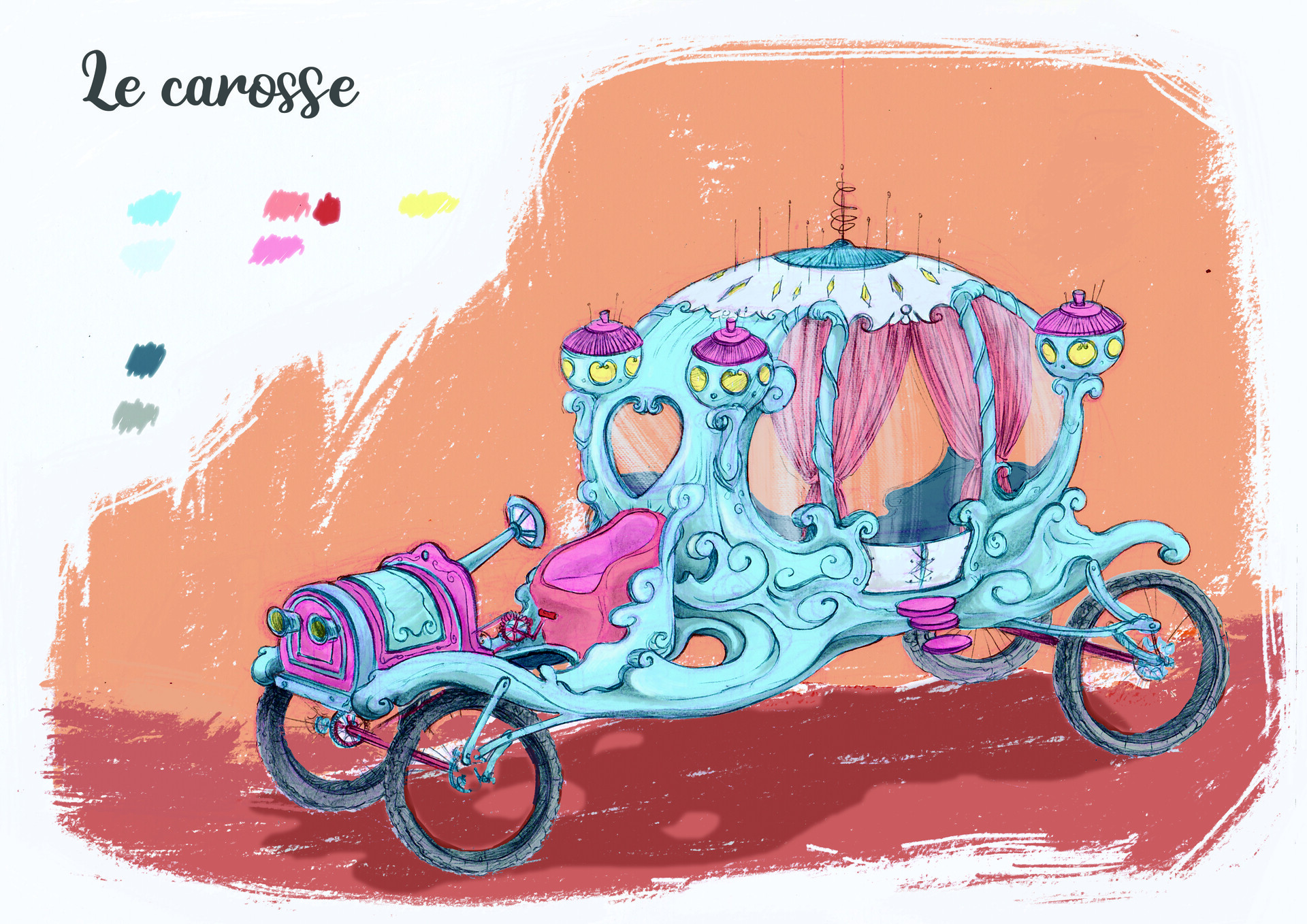 ArtStation - Conception d'un Carrosse de Princesse