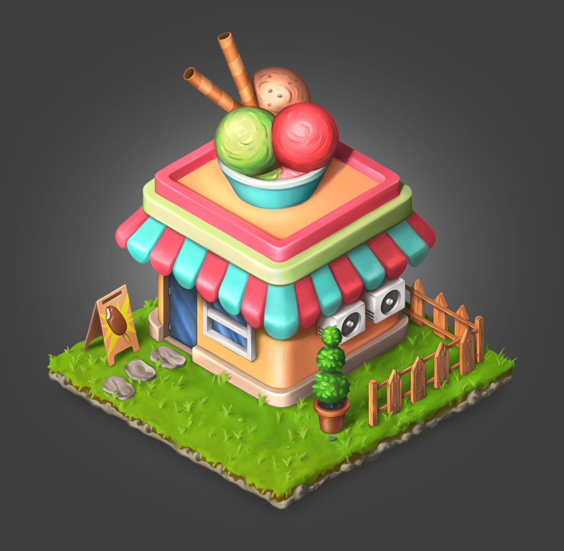 ArtStation - Ice_cream_store