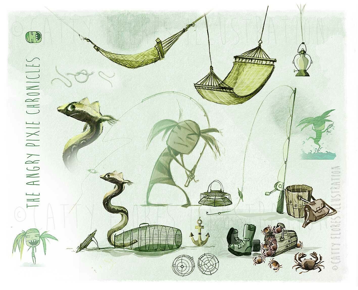 Catty Flores - Props, Sets, Environments for The Angry Pixie's world.