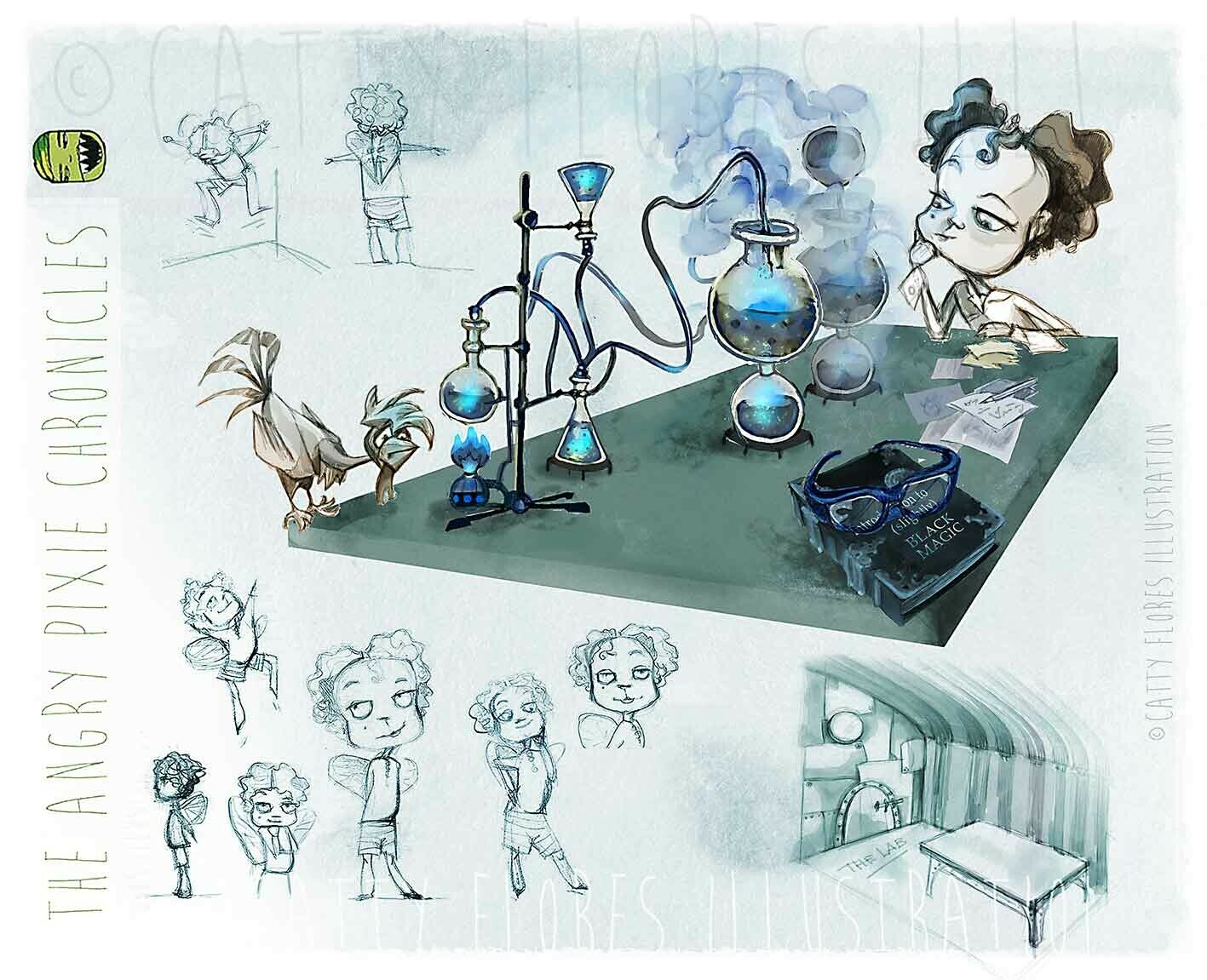 Catty Flores - Props, Sets, Environments for The Angry Pixie's world.