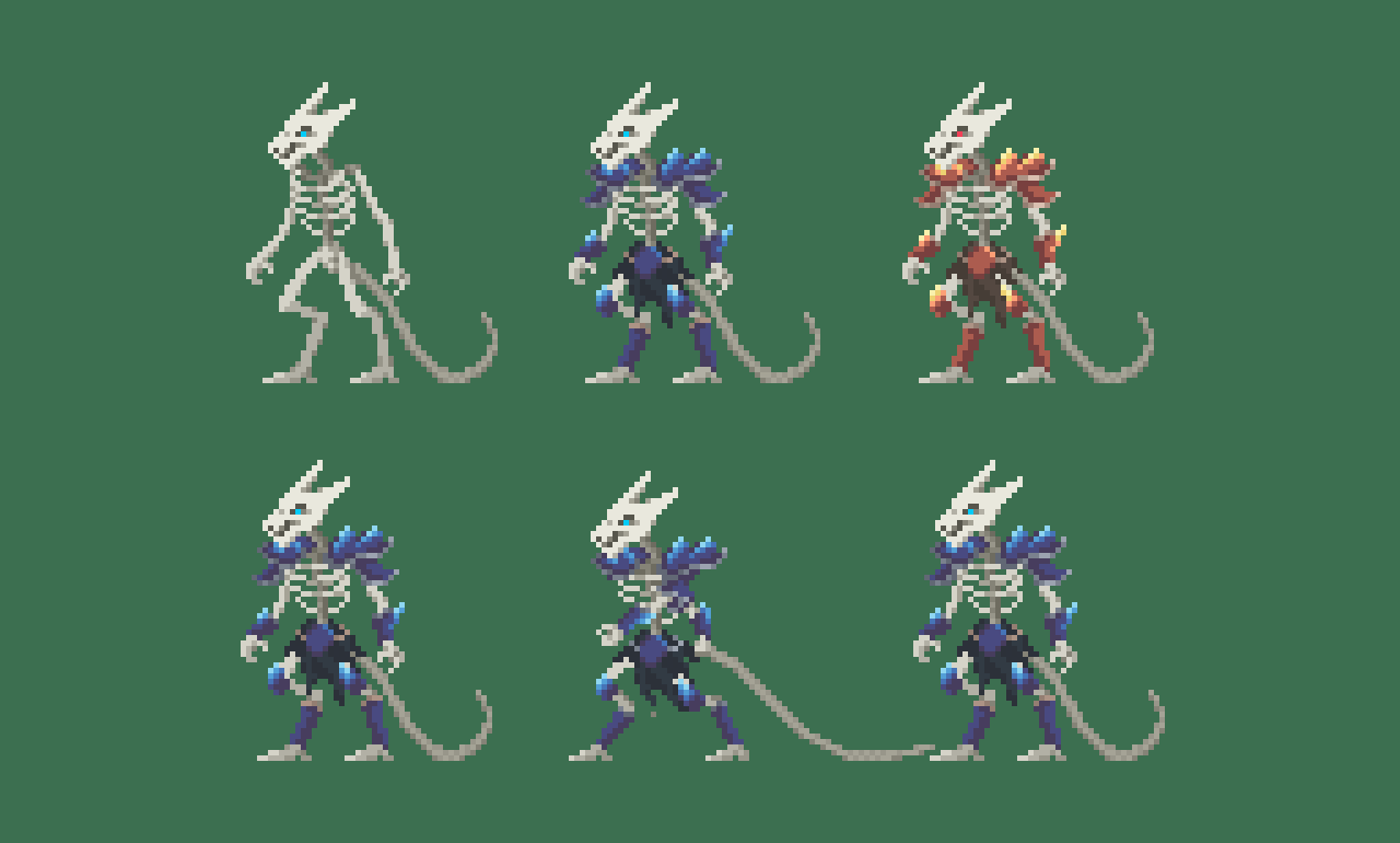 ArtStation - Dragonborn Knight Design and Animations, Sanctum Pixel