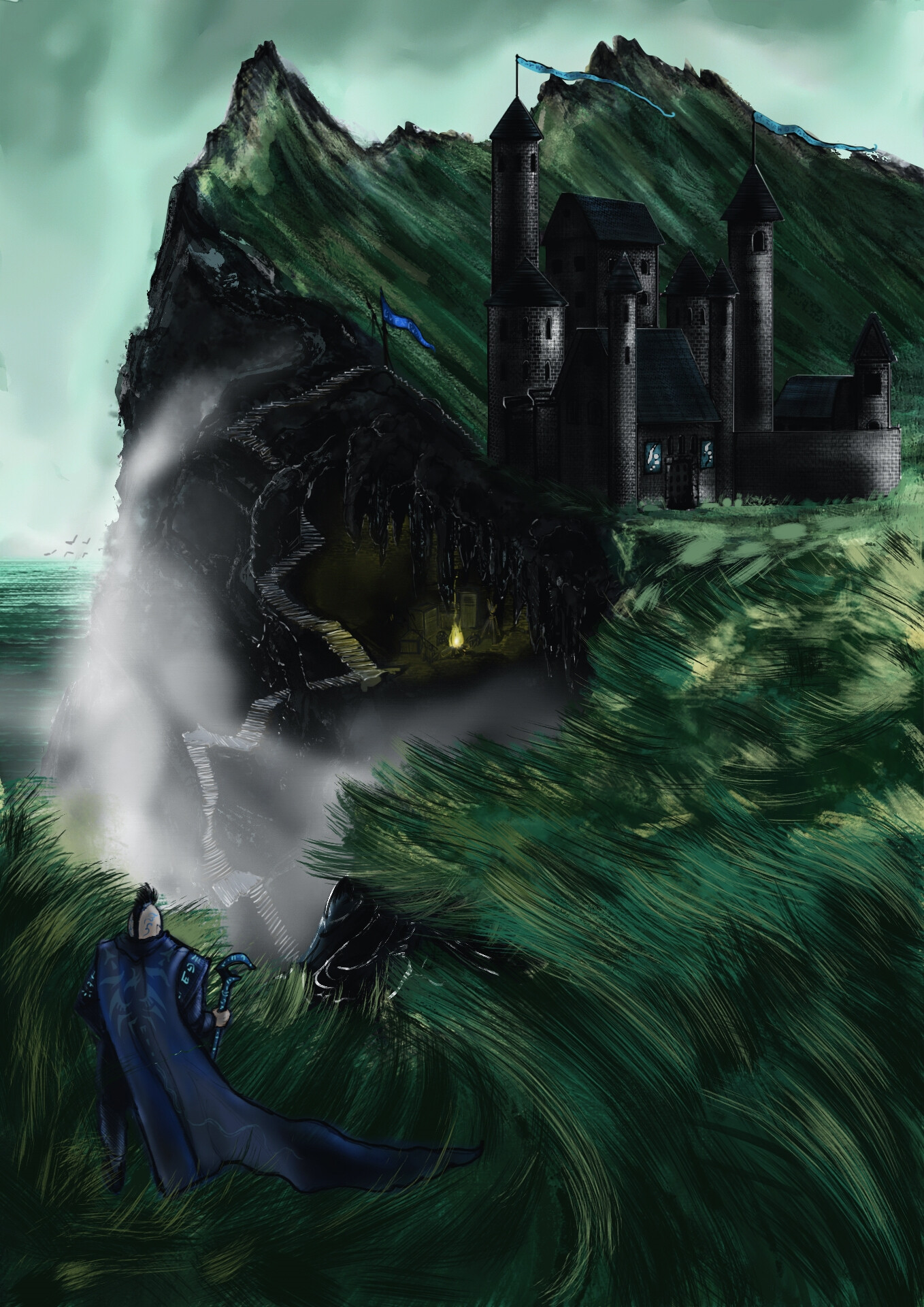 ArtStation - A castle in the cold