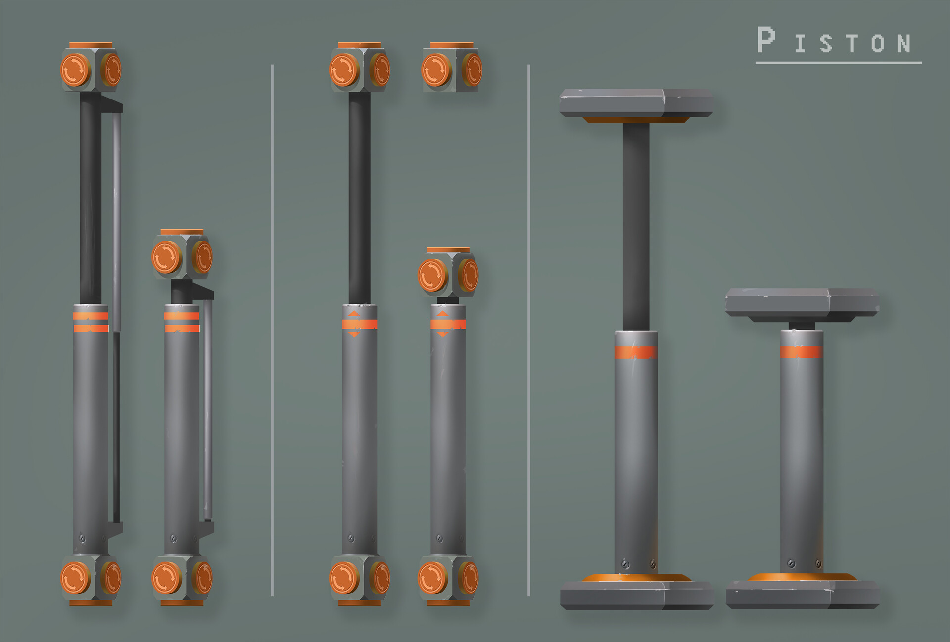 Robin Lingmerth Portfolio - Sensor and Piston Concept Art