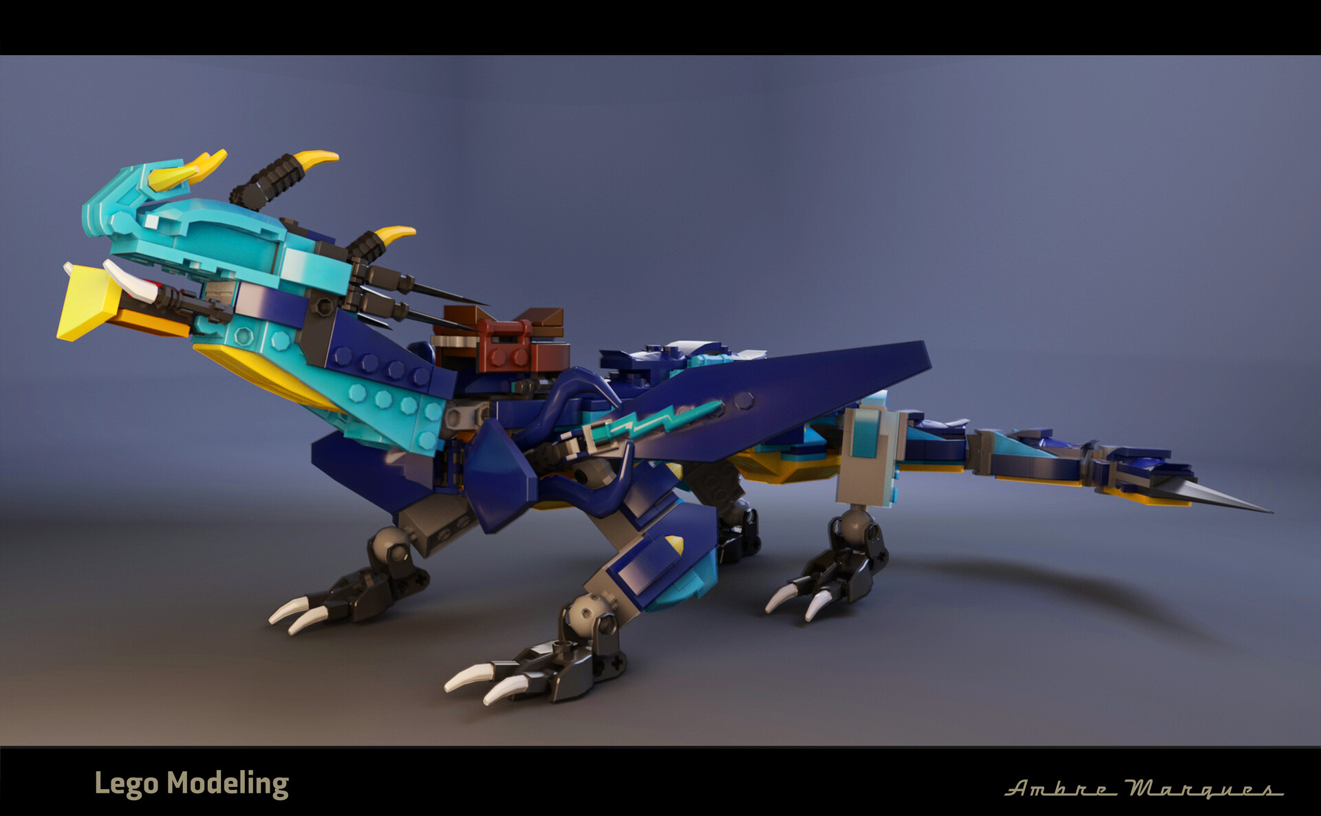 ArtStation - Lego Dragon