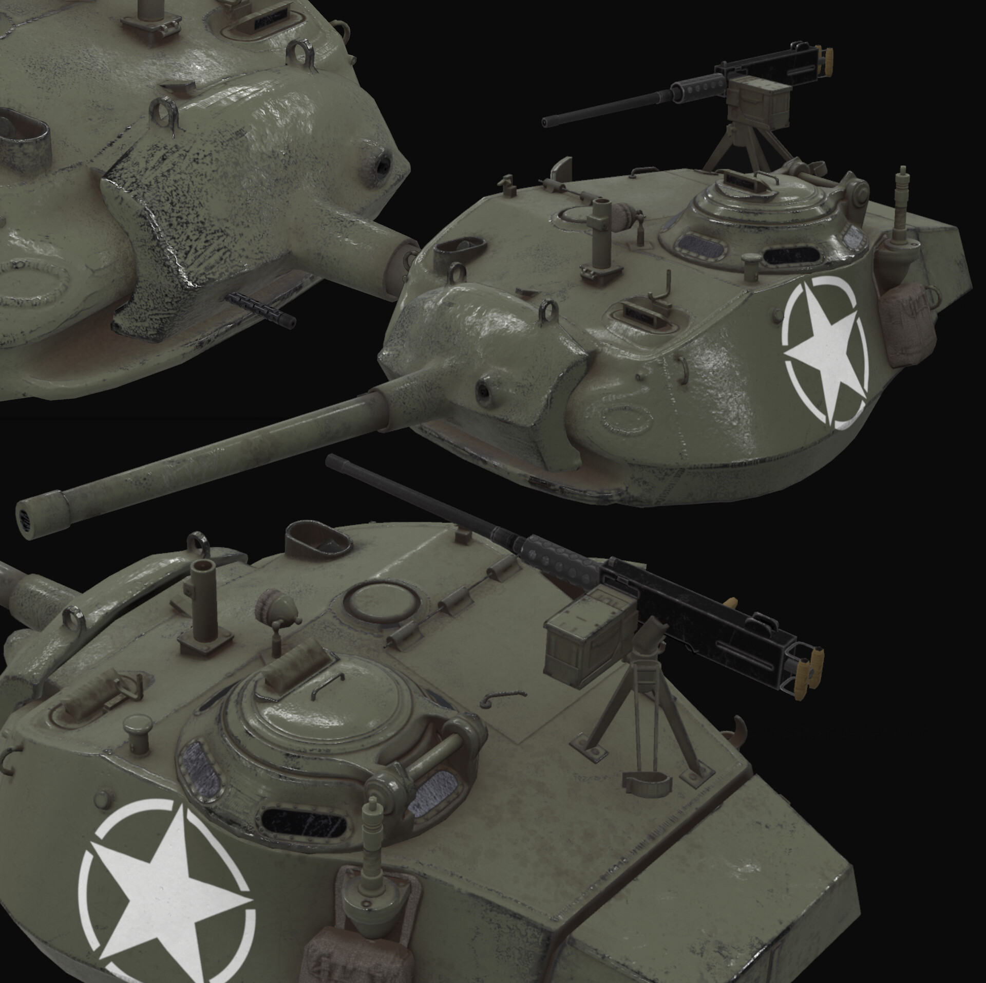 ArtStation - Turret M24 Chaffee