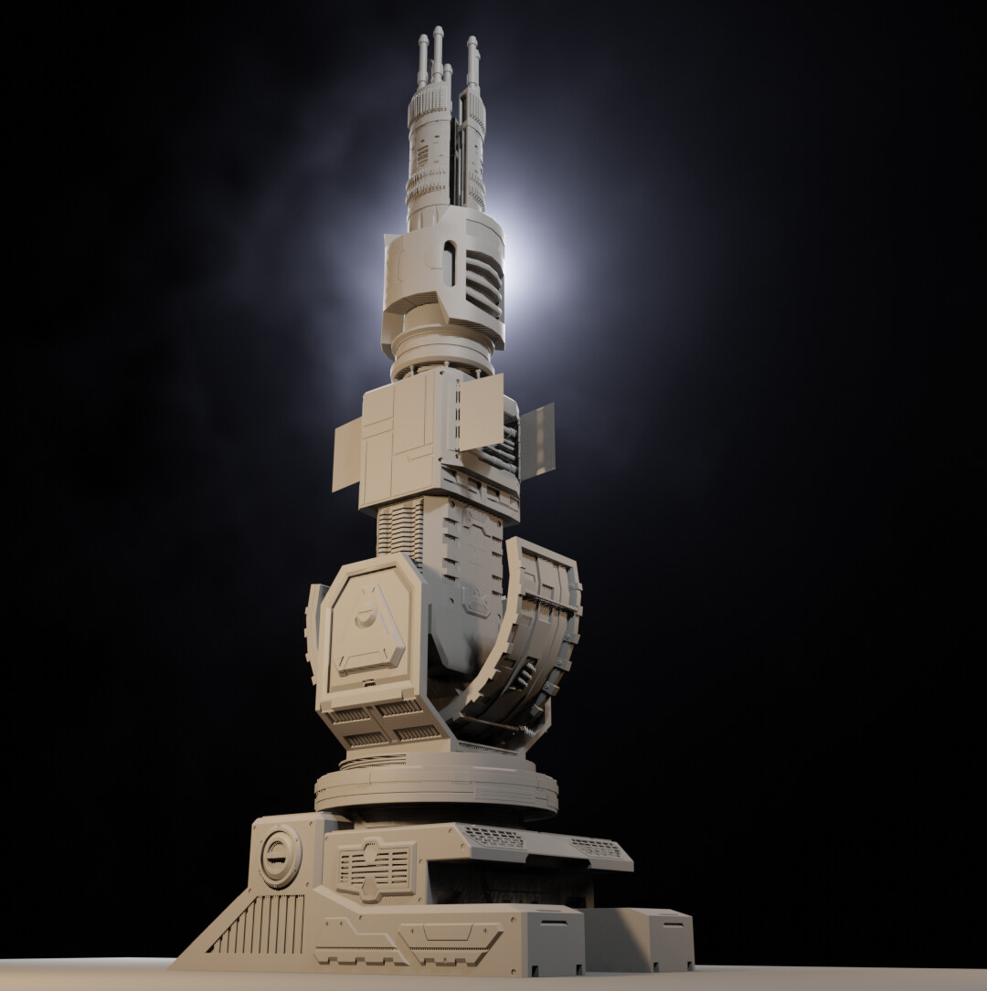 ArtStation - Fire Turrets - WIP