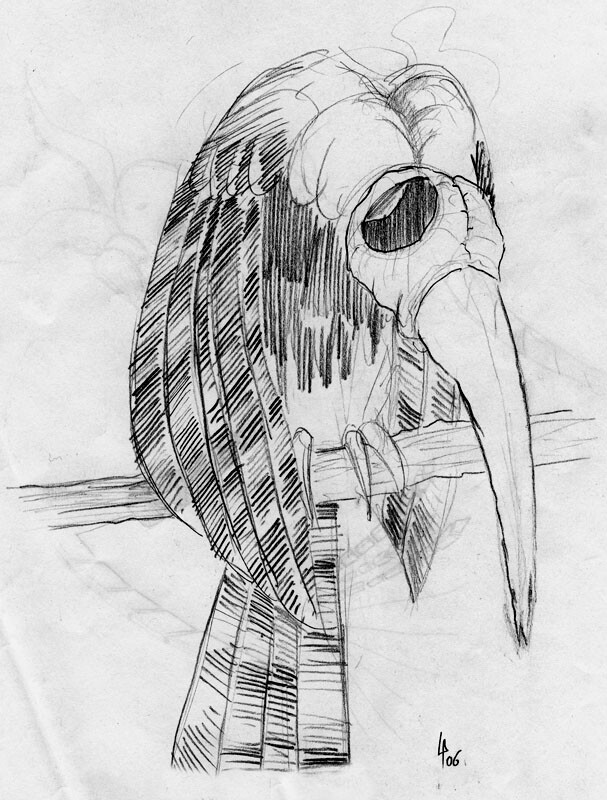 ArtStation - 019 - Old drawings - Raven of death