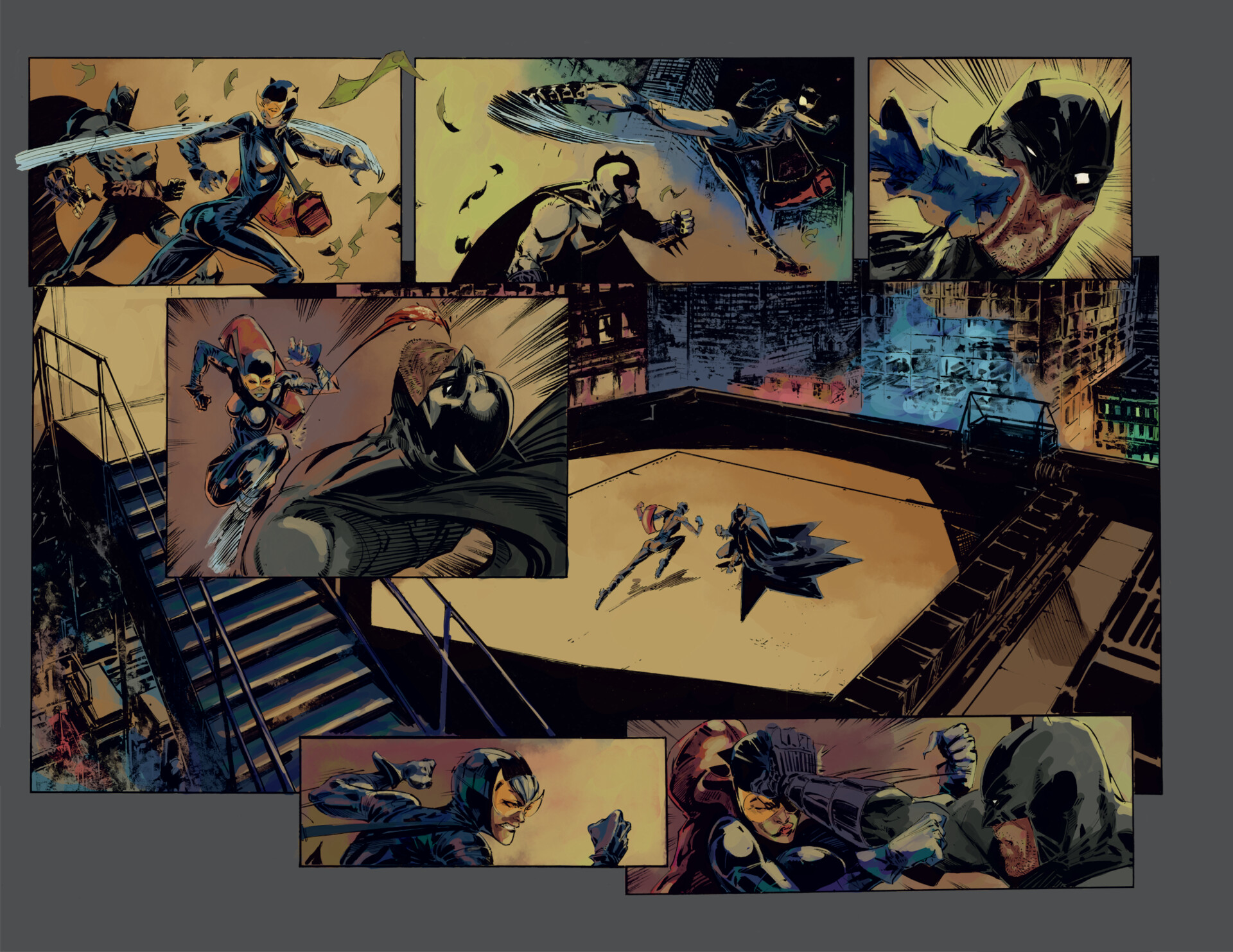 ArtStation - cat vs bat