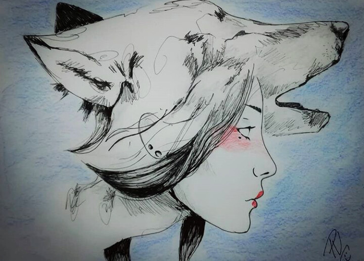 Anime She Wolves Drawings