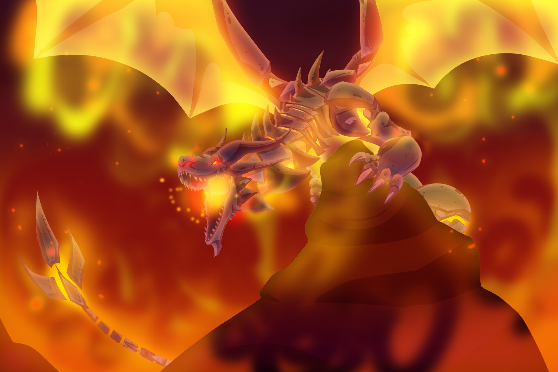 ArtStation - Magma Dragon