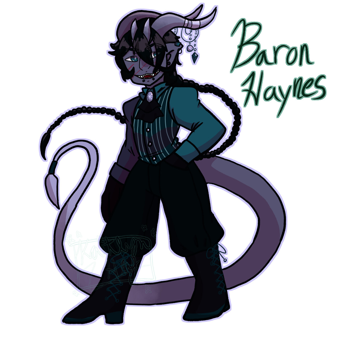 ArtStation - Baron Haynes [DnD Tiefling OC]
