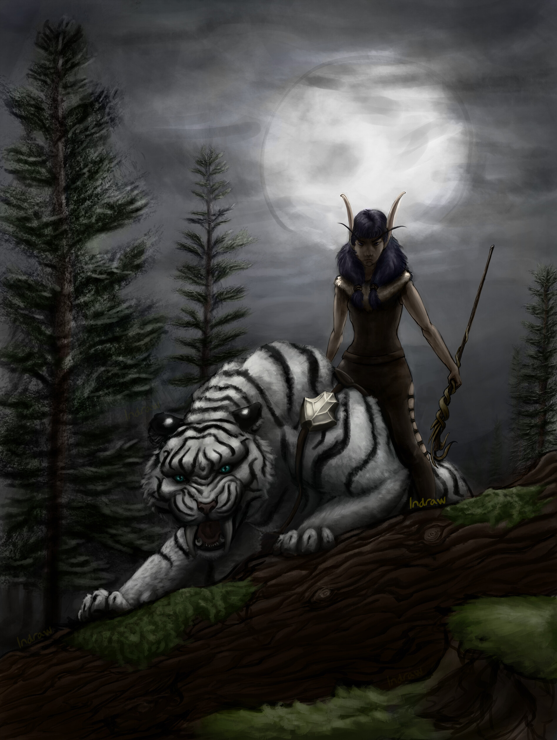 ArtStation - Striped Frostsaber Fan Art