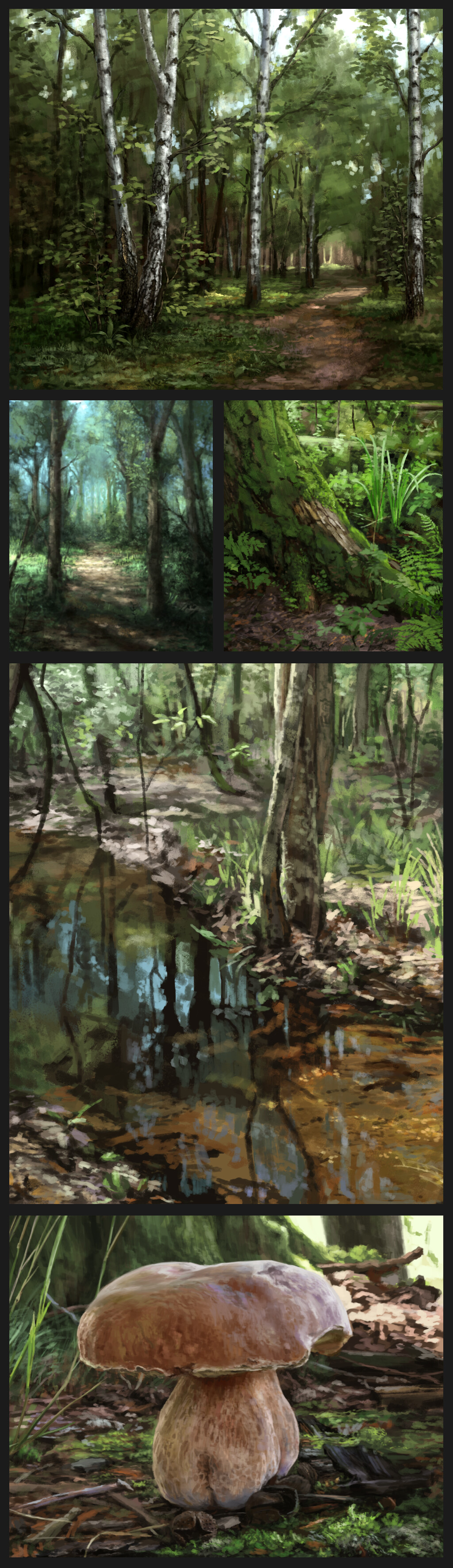 ArtStation - Nature paintings and studies