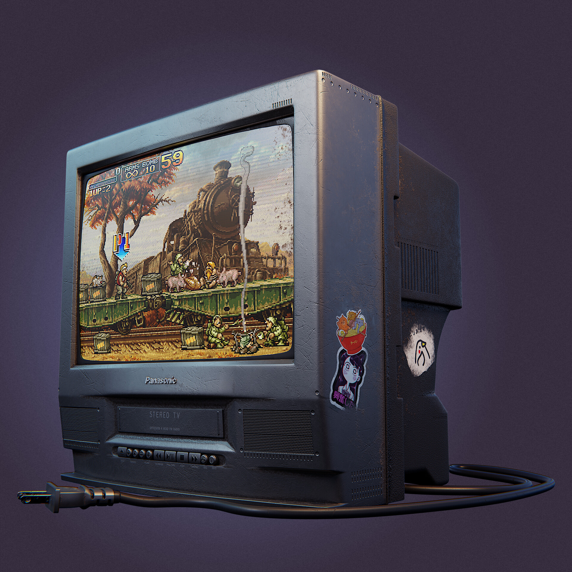 ArtStation - CRT TV, James Zhou