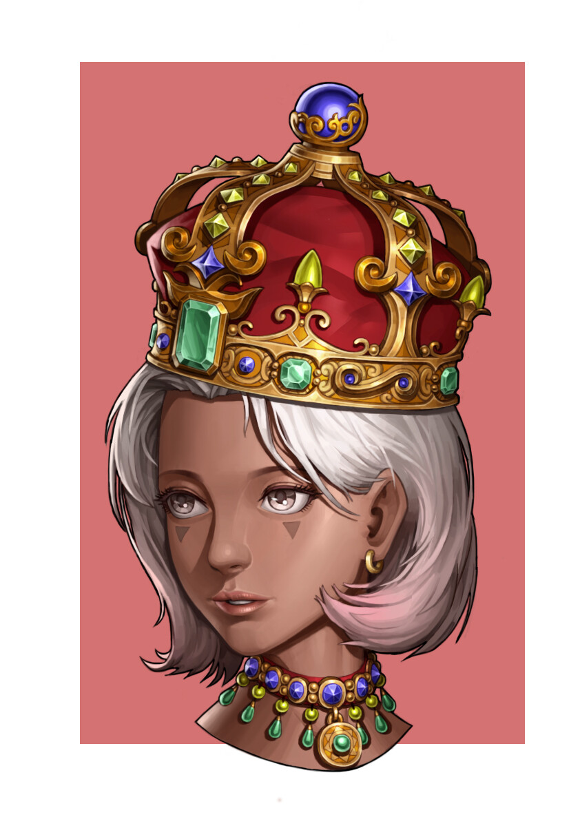 ArtStation - Queen face