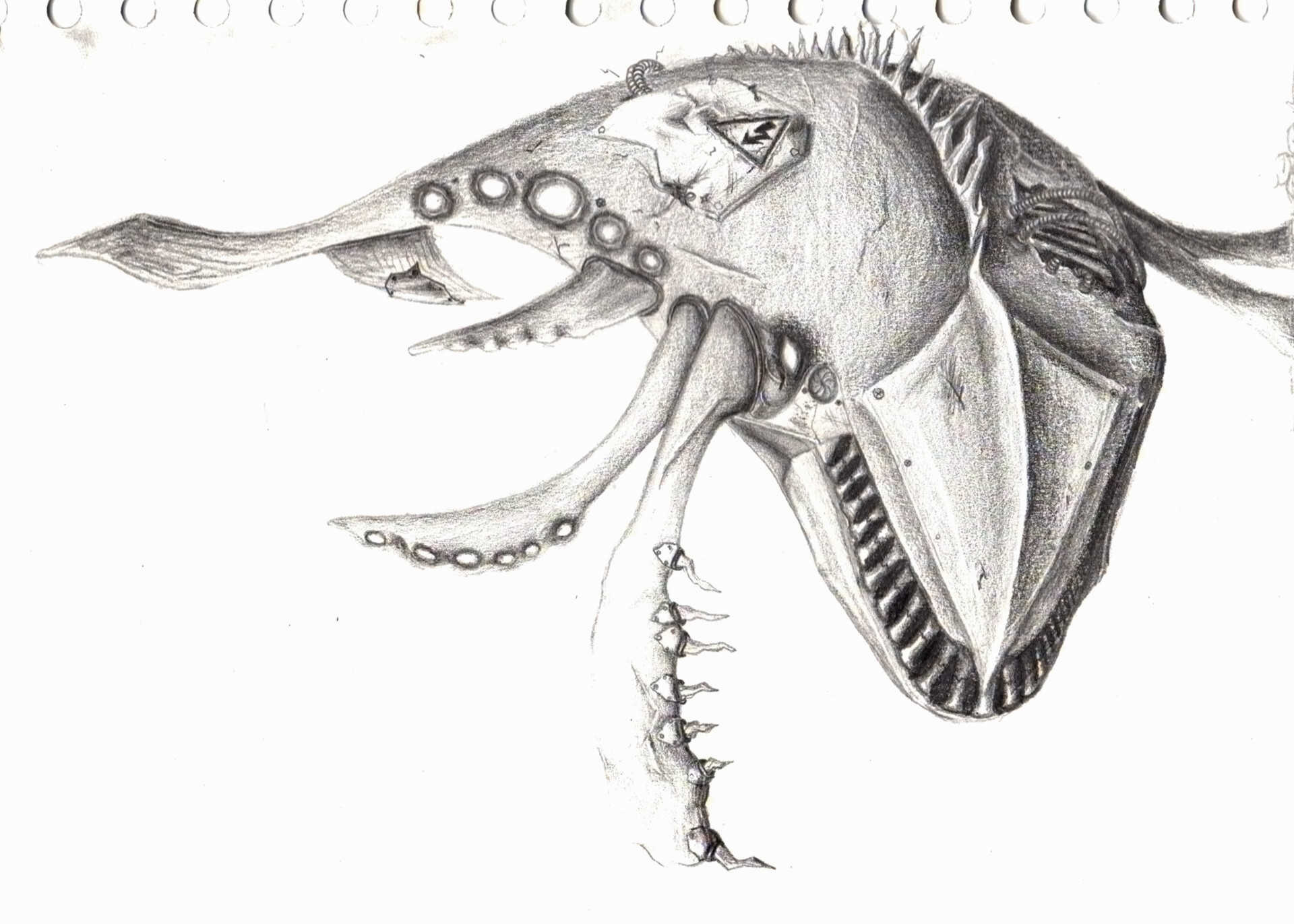 ArtStation - Balæna Stygius - cyborg whale concept