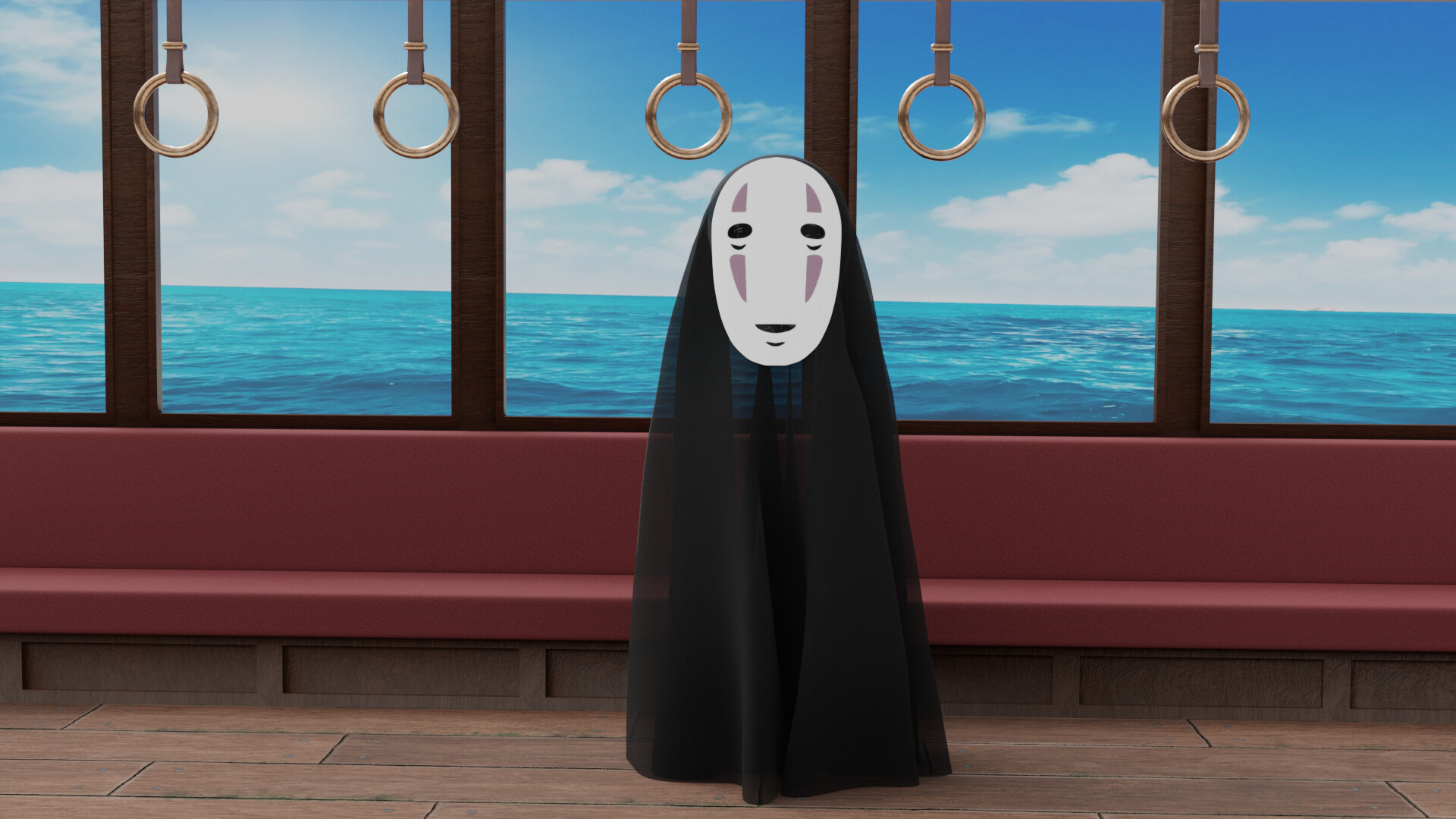 Ryan Caldwell - No-Face on the train to Zeniba