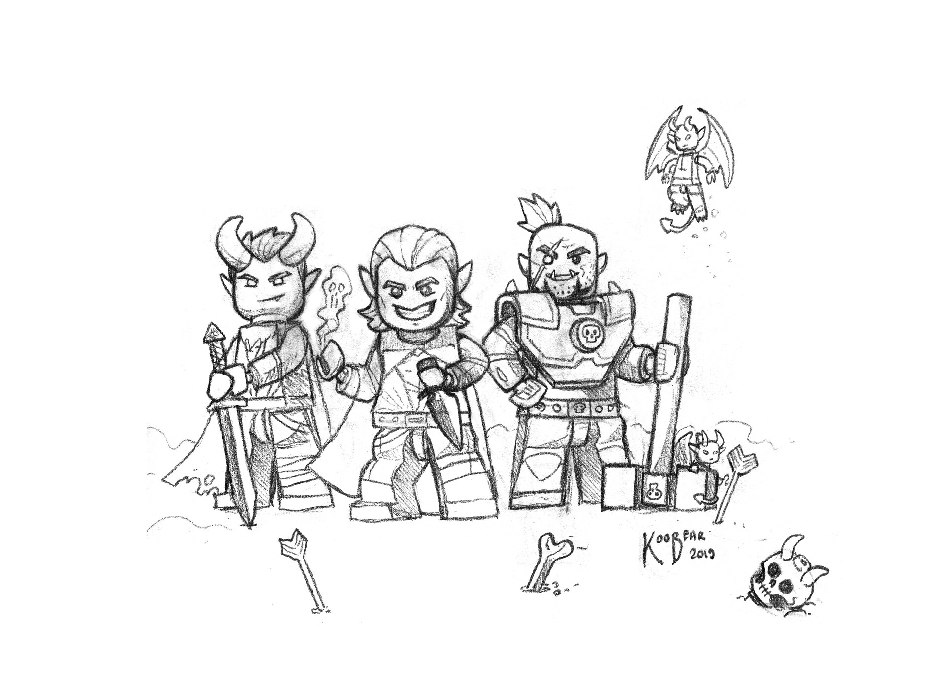 lego dungeons and dragons coloring pages