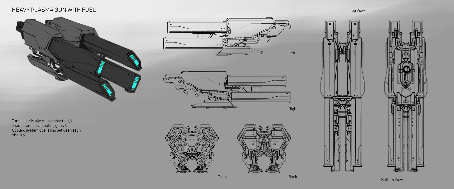 Alix Maurin - PLASMA TURRET - concept art