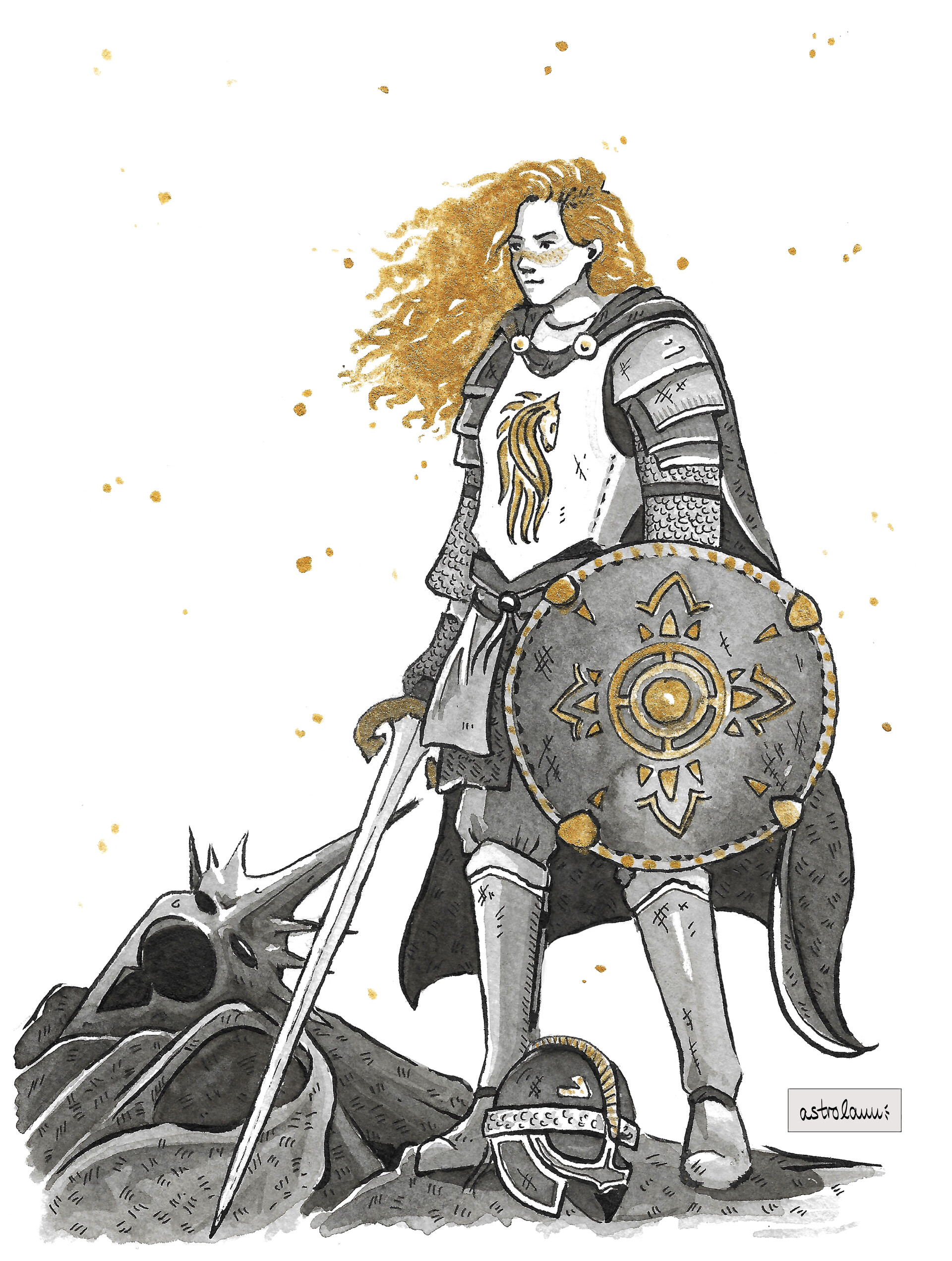 ArtStation - inktober day 15: legend