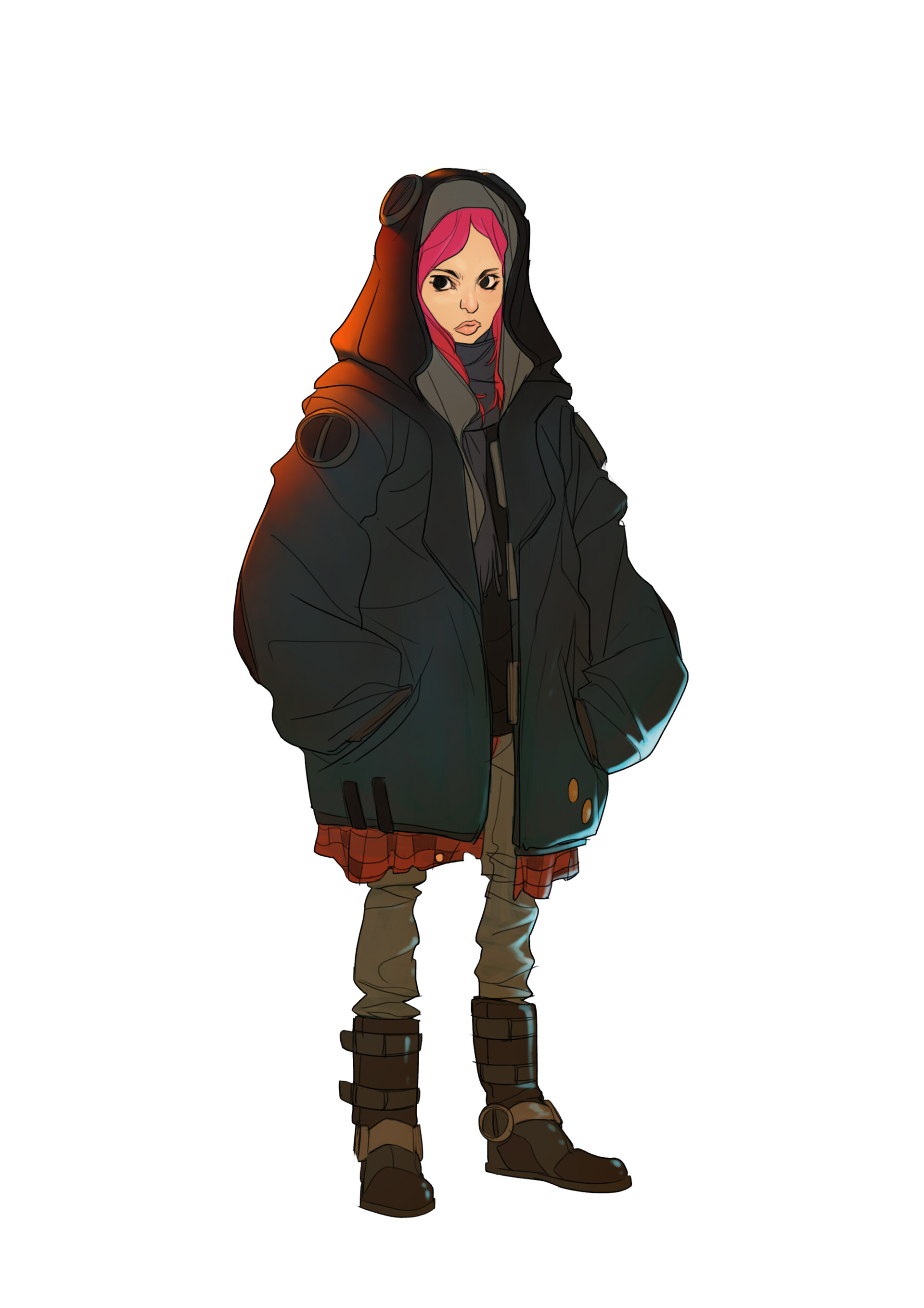 ArtStation - Punk futuristic girl