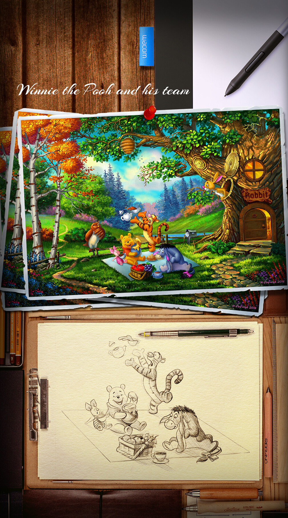 ArtStation - Winnie the Pooh and his team