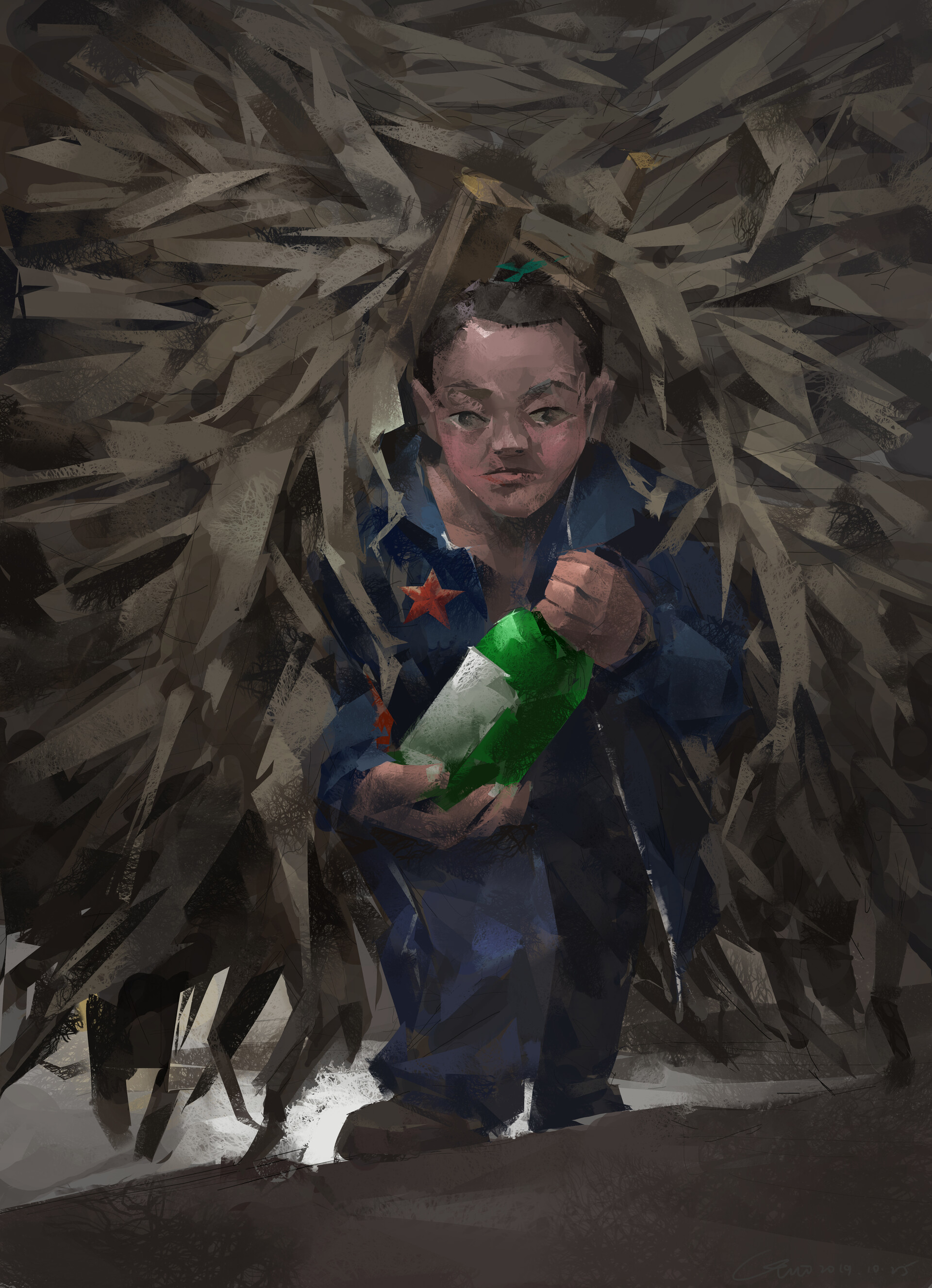 ArtStation - left-behind children