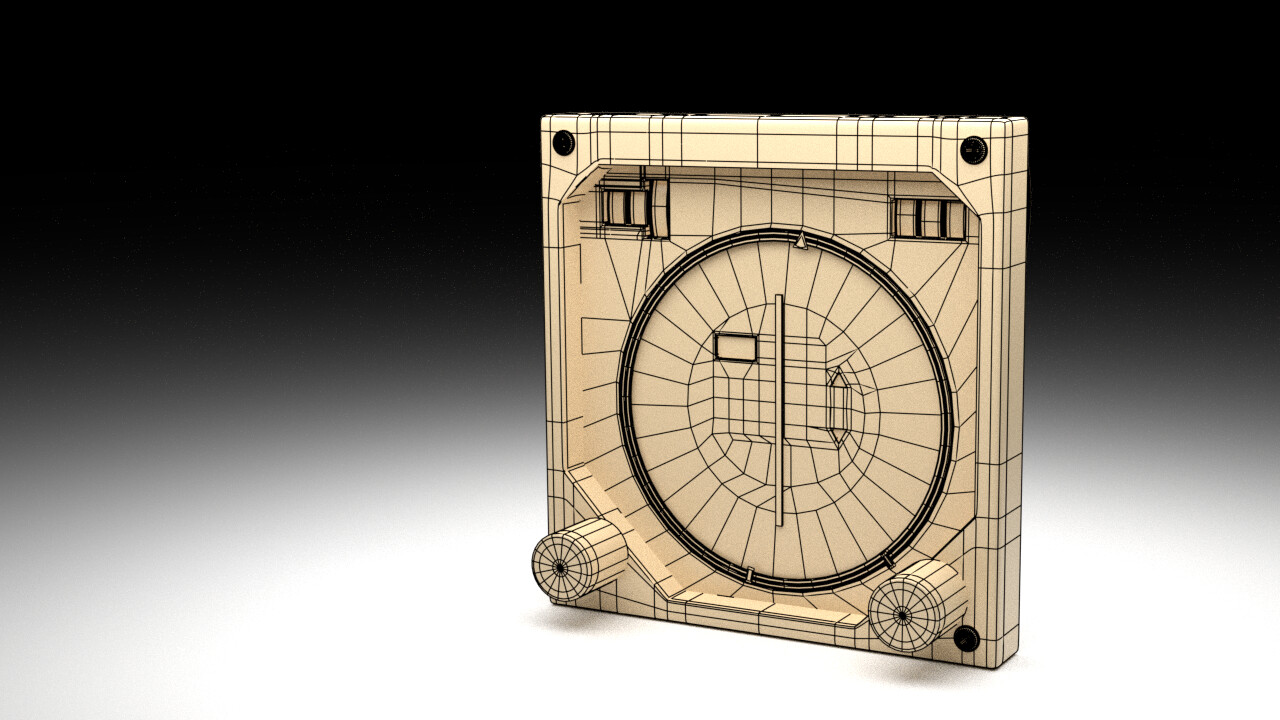 Thomas Helmn - Blender - F16 Horizontal Situation Indicator (HSI)