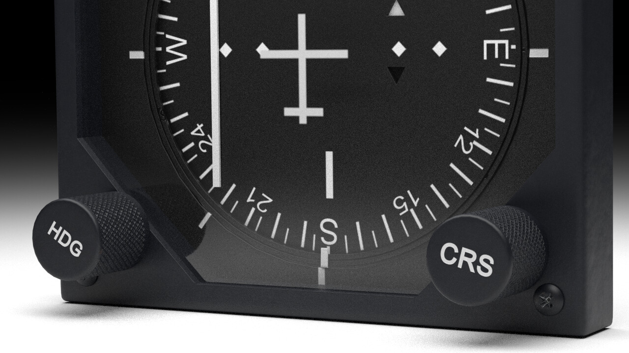 Thomas Helmn - Blender - F16 Horizontal Situation Indicator (HSI)