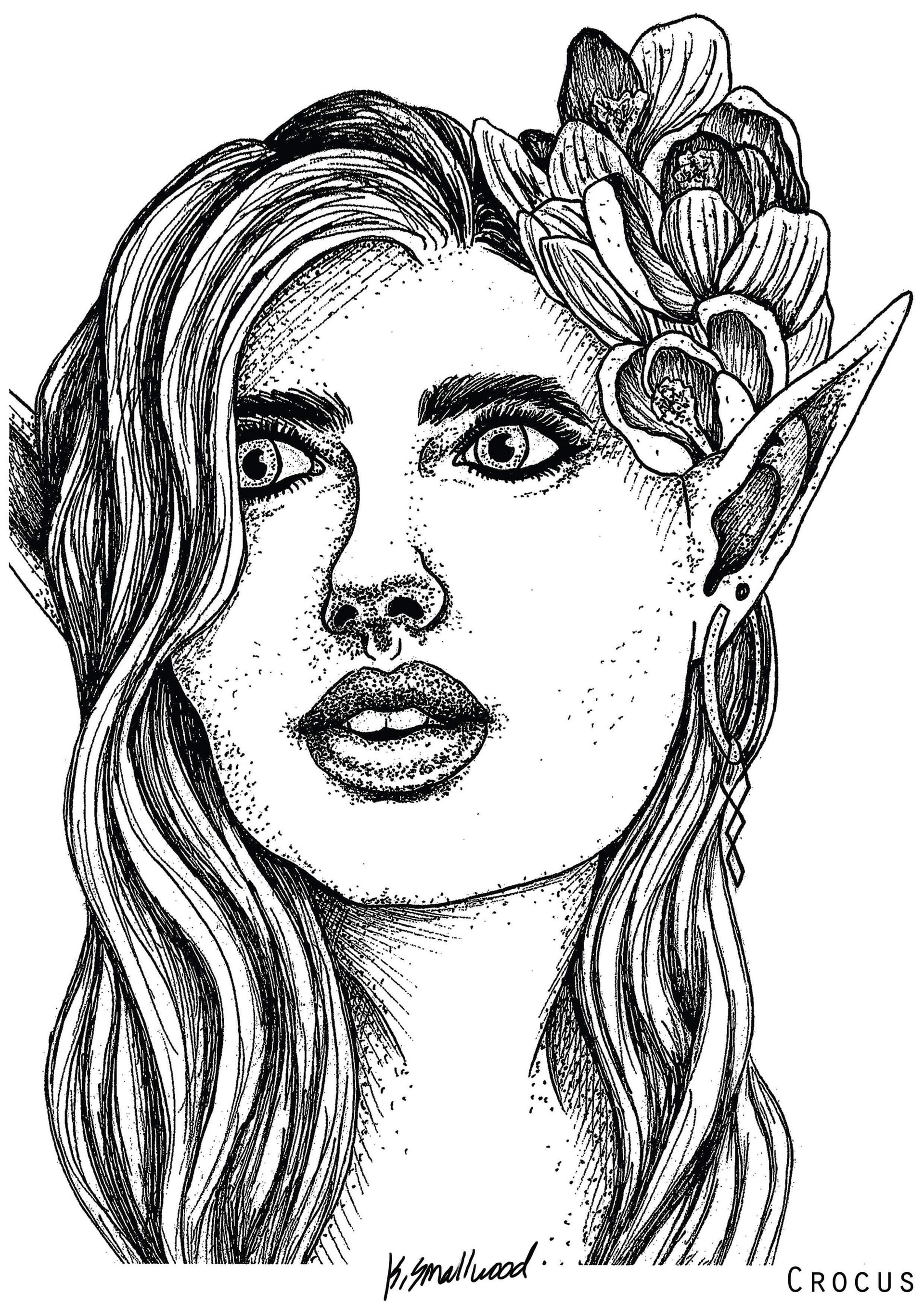 Kate Smallwood - Inktober Elves 2019