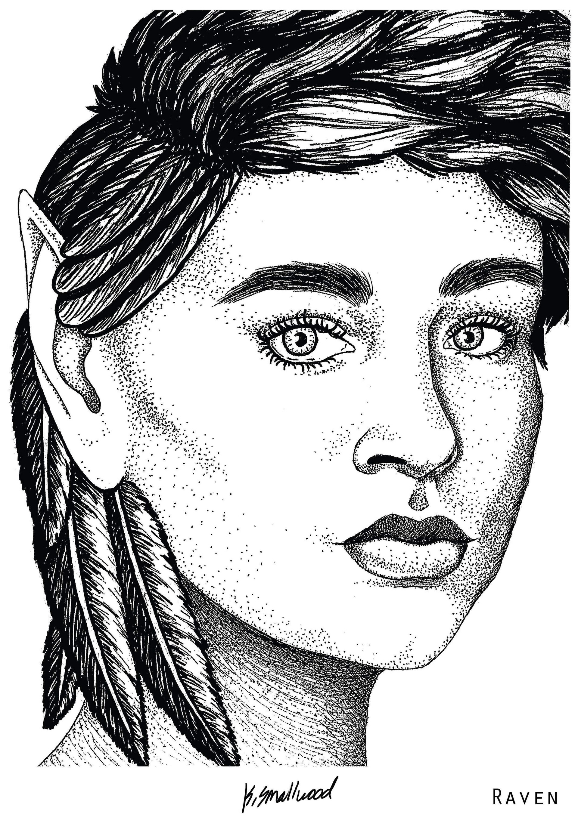 Kate Smallwood - Inktober Elves 2019