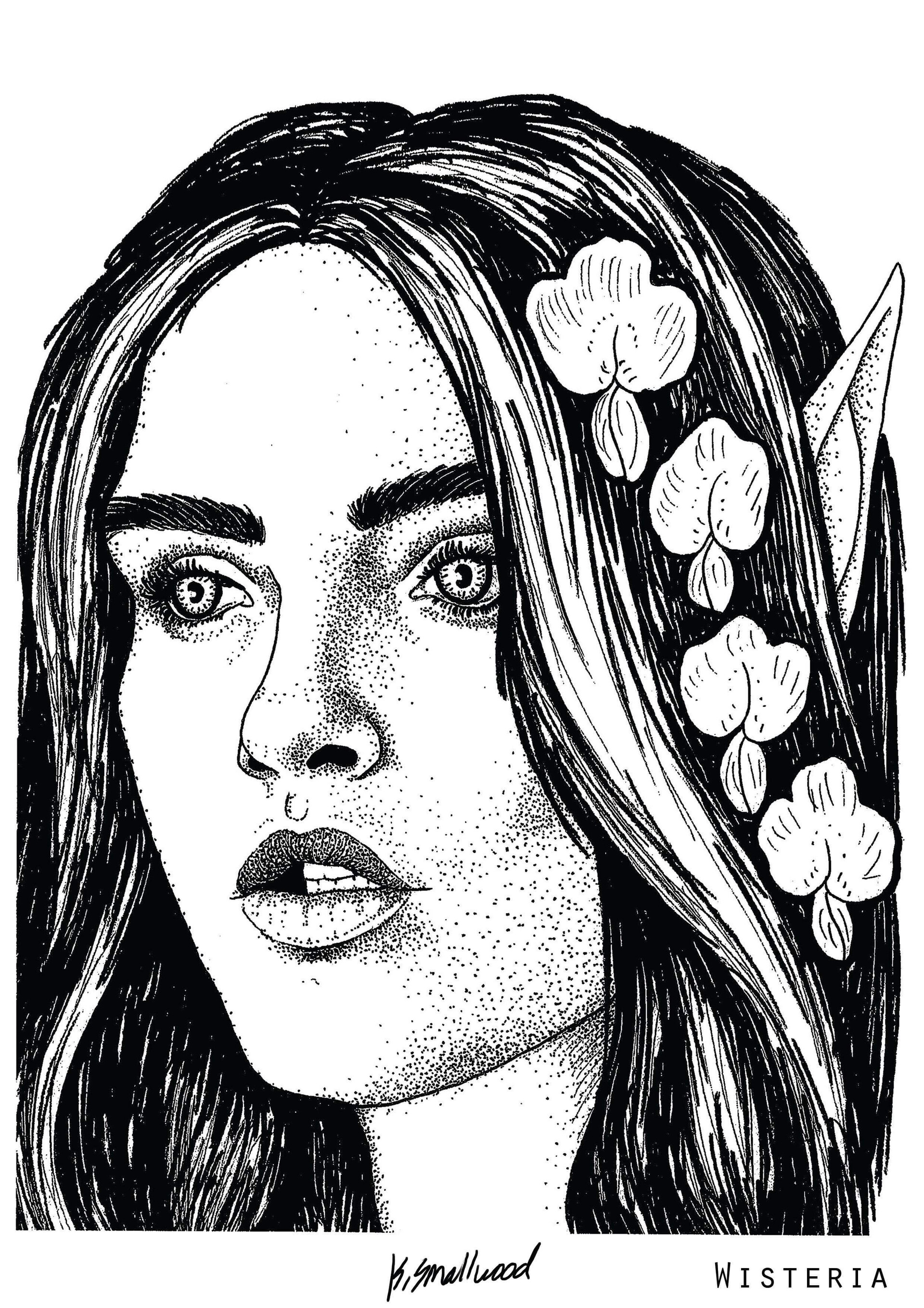 Kate Smallwood - Inktober Elves 2019